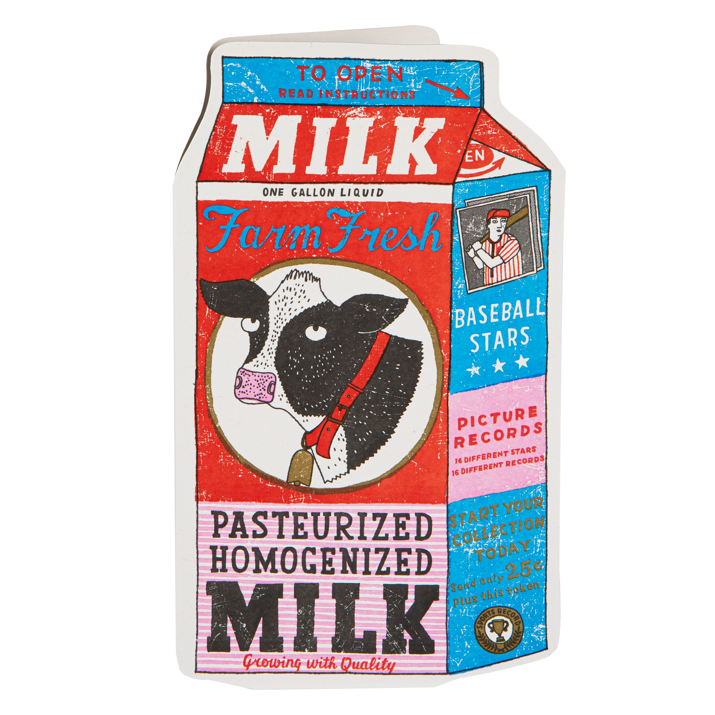 Milk Carton Letterpress Greeting Card – Cissy Wears