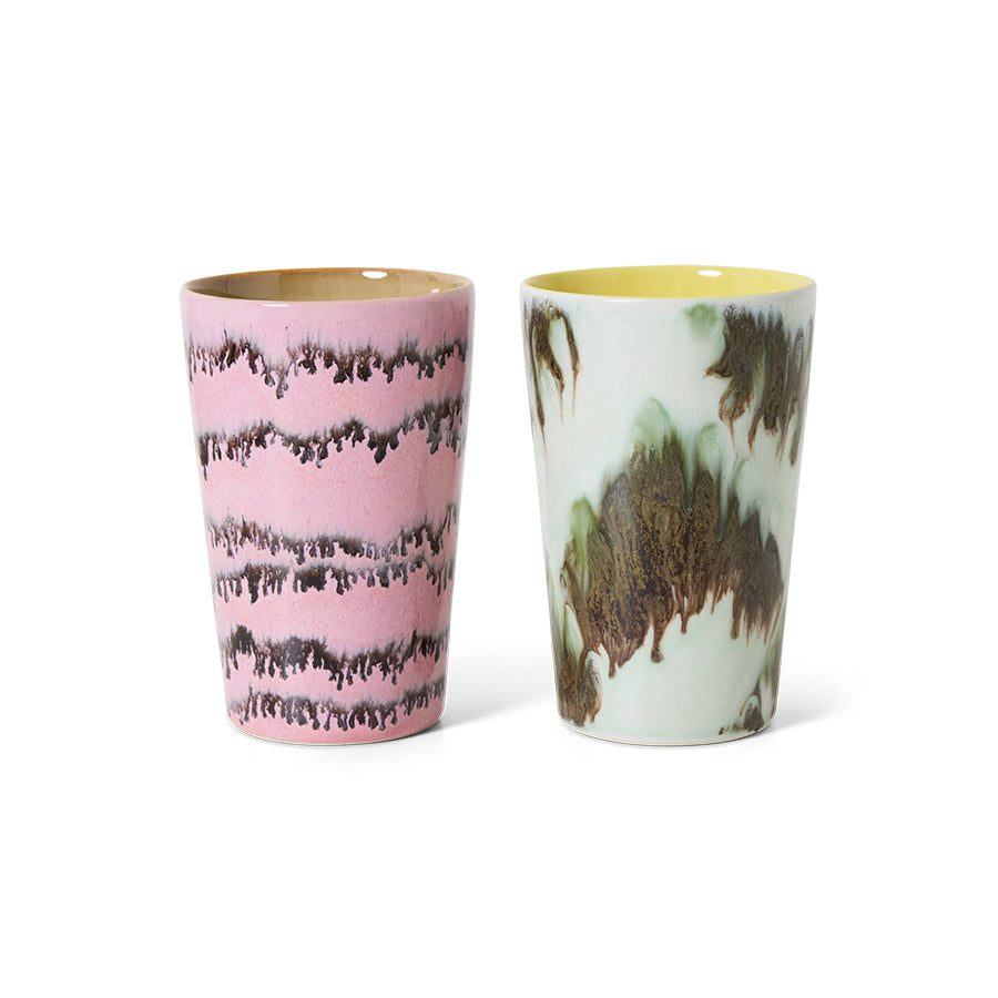 HKliving 70's Ceramics Baroque Tea Mugs (Set of 2) – Cissy Wears